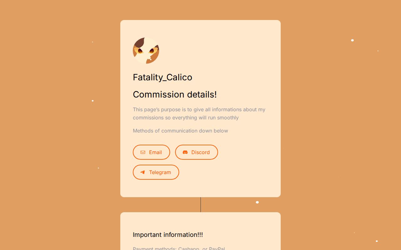 Commission information